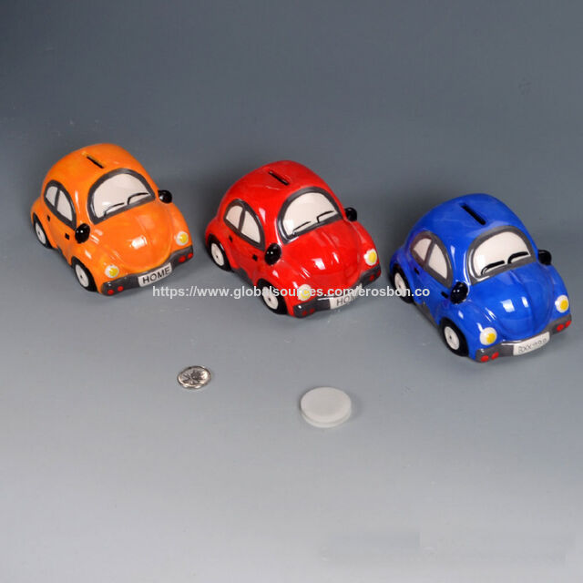 Money Boxes Ceramic Coin Box With Car-shaped,ideal For Promotional And ...