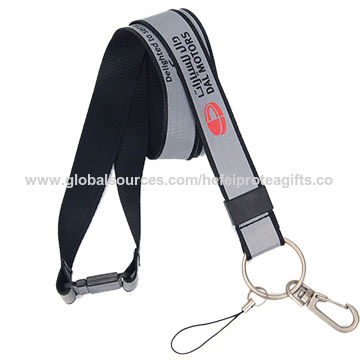 Buy Wholesale China Custom Double Layer Satin Lanyard Stitching With ...