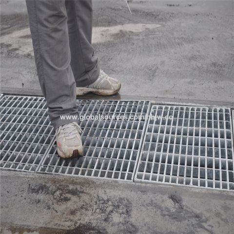 Steel grating, 6×6 cross rod, gully cover, HDG, water drainage, floor ...