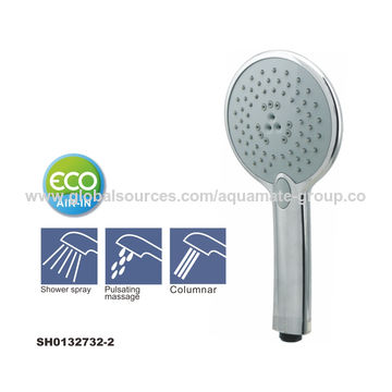 Buy Wholesale China Hot Sale Hand Shower 3 Functions Chrome Abs Plastic Blue Color Rain Shower ...
