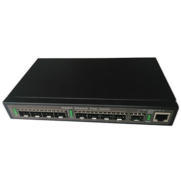 Buy Wholesale China 9-ports Managed 8x100m Sfp + 1x1000m Uplink + 1x10 ...