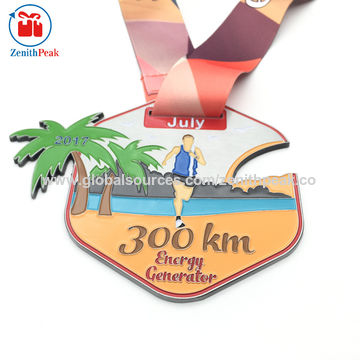 Custom Turkey running 300km color enamel medals, 300km medals Turkey ...