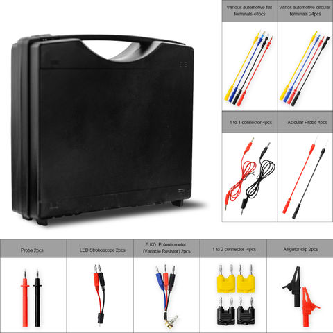 HOLDPEAK HP-9109 92 pcs Multimeter Leads Kit, Digital Multimeter Test ...