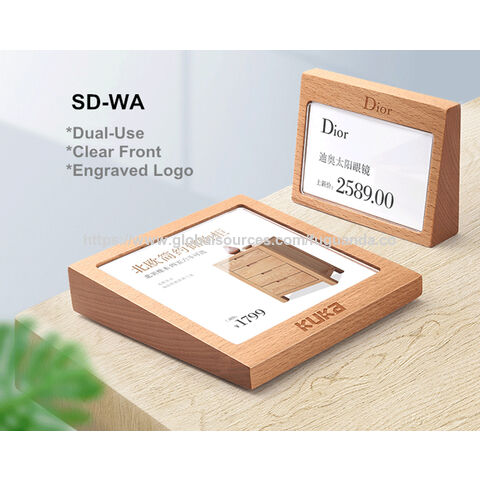Bulk Buy China Wholesale Customize Acrylic Wood Tabletop Sign Holder ...