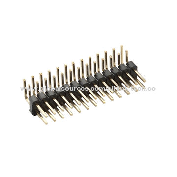 Buy Wholesale China 2.54mm Pitch Pin Header Connector, Double Row,dip Type,contact Material ...