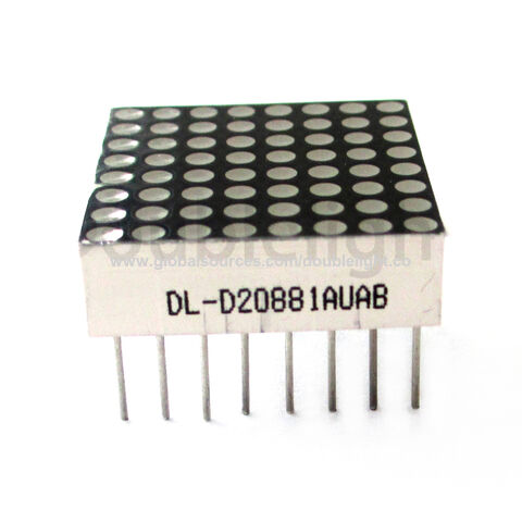 1.9mm (0.8") 8×8 Ultra Red Round Dot Matrix LED Displays, LED dot ...