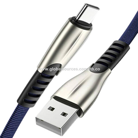 Zinc Alloy Type C USB charging and data sync cable, quick charging with ...