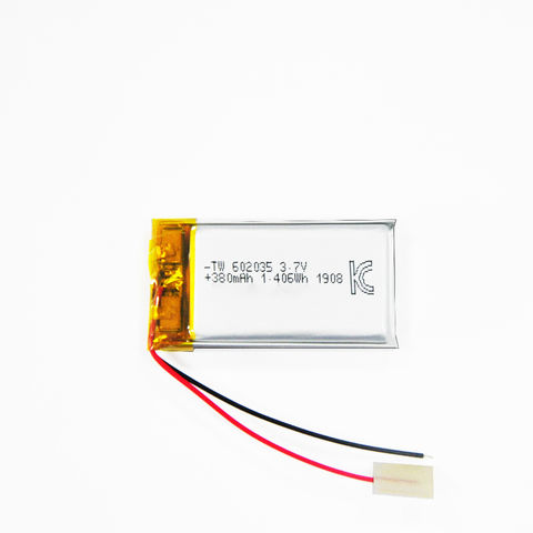 High Cycle KC Approved Lipo Li-ion Battery 602035 380mah, Polymer ...
