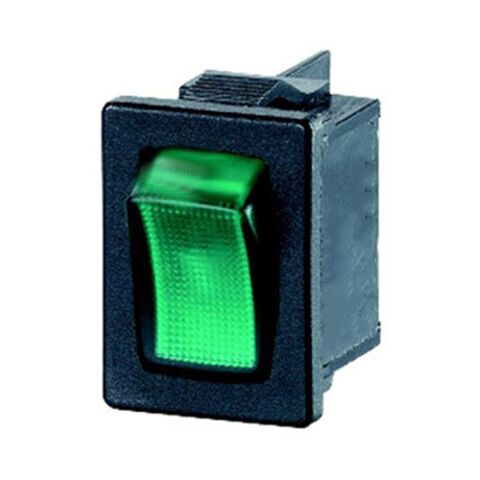 Buy Wholesale China Rocker Switch 13x19mm, Dpst, Green Illuminated ...