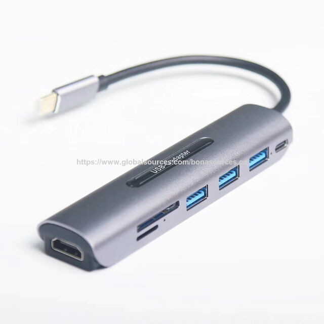 Bulk Buy China Wholesale 7 In 1 Usb C Type To Hdmi+pd+3*usb3.0 Type A ...