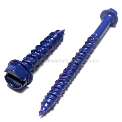 Buy Wholesale Taiwan Masonry Screw With Slotted Or Phillip+slotted, Hex ...