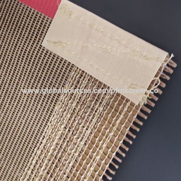 Bovine nose joint kevlar fabric teflon fiber glass ptfe mesh conveyor ...