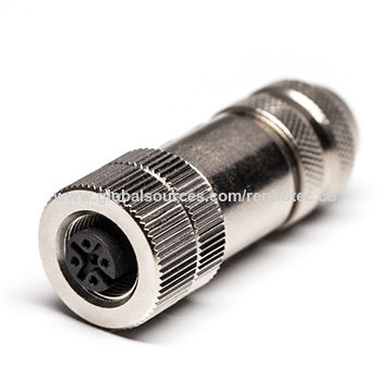China Profibus M12 Field Wireable Connector 4Pin Female Assembly Cable ...
