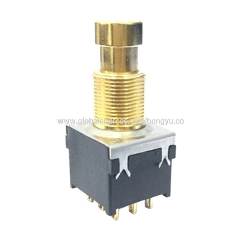 China 3PDT latching foot switch with PC terminals/9V DC 1A for stomp ...