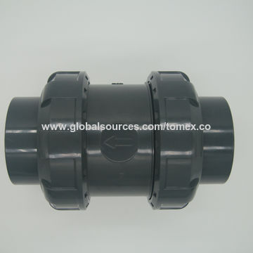 PVC material Ture Union PVC/CPVC Check/spring ball check Valve, PN 10 ...