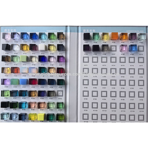 Green crystal glass slab, crystal glass bar color glass billet ...