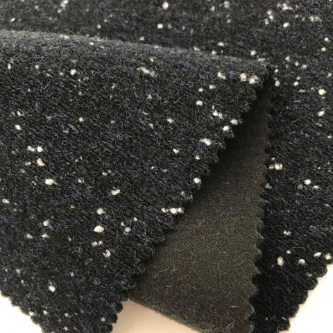 Knnited brushed bonded dots wool fabric 25%wool,20%polyester,55%acrylic ...