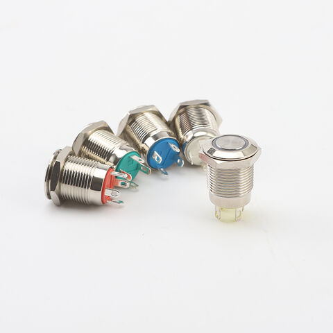 Buy Wholesale China 120v 16mm Dot Illuminated Momentary Led Push Button Switch & Push Button ...