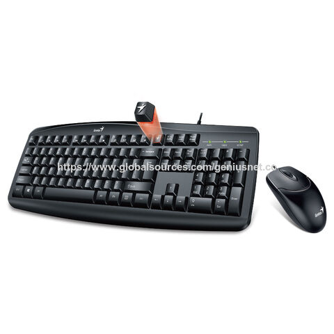 GENIUS SMART KEYBOARDS KM-200 Wired Multimedia Keyboard and Optical ...