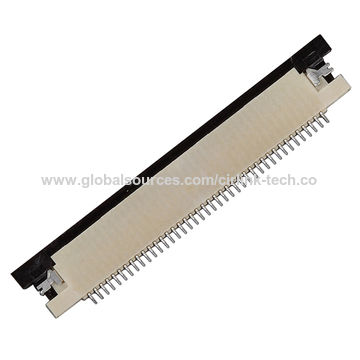 Buy Wholesale China Pcb Fpc Connector, 0.5mm Pitch Zif Fpc Smt Right Angle Flip-lock Bottom ...