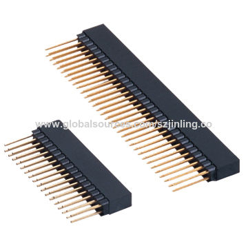 2.54mm Female Headers, Dual-row, DIP Type, 11mm Height, PC104 Long ...