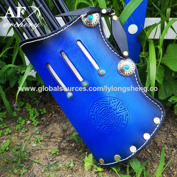 Buy Wholesale China Hand Crafted Top Head Layer Cowhide Leather Archery ...