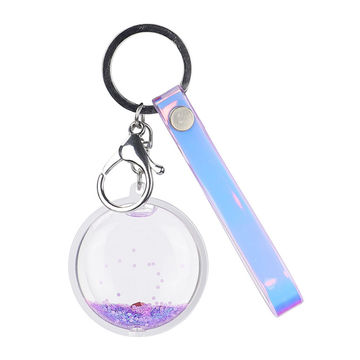 Buy Wholesale China Liquid Filled Keychain With Lovely Glitter Powder ...