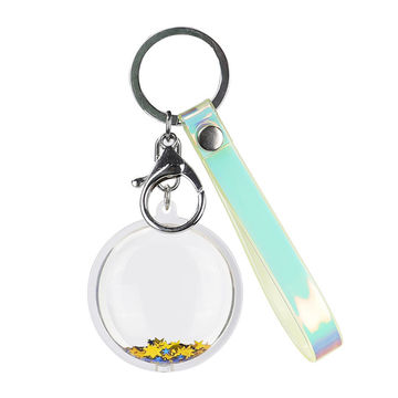 Buy Wholesale China Beautiful Glitter Powder Liquid Filled Keychain For ...