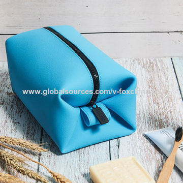 Jelly PVC Candy color silicone cosmetic pouch bag makeup bag ...