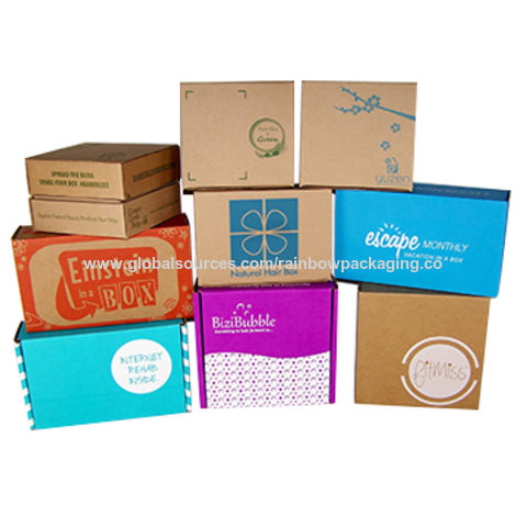 Rainbow Packaging Different Color Printed Simple Design Kraft Paper ...