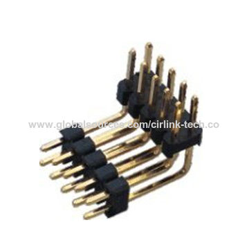 Buy Wholesale China 2.54mm Pin Header H=2.5 Double Row Stack Plastic ...