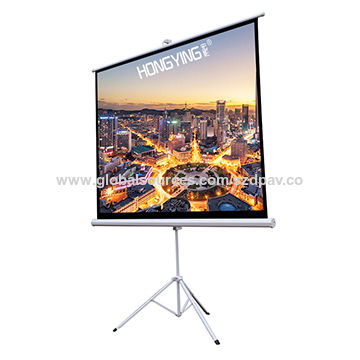 16:9 72'' Tripod Projection Screen Simple Office Presentation Equipment ...