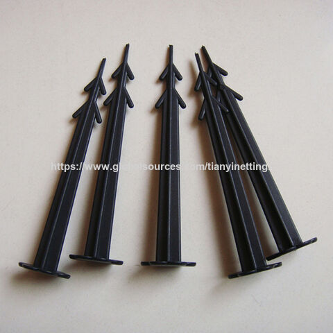 Pp Black Color Plastic Ground Pegs,ground Cover Pins ,plastic Nail,used ...