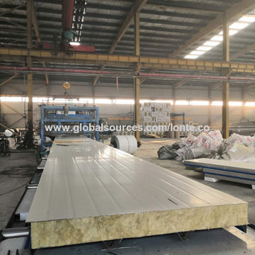 Rock/glass Wool Sandwich Panel Price Bulding Material For Roof And Wall ...