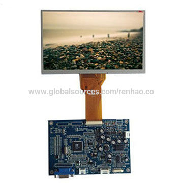 7-inch TFT LCD module, with DC circuit, converted pcb,800x480 resolution 40 pins, 24 bits RGB, 7 ...