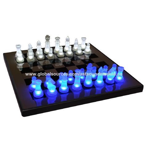 Buy Wholesale China Led Chess, Led Glow Chess Set, Chess Set, Glass ...
