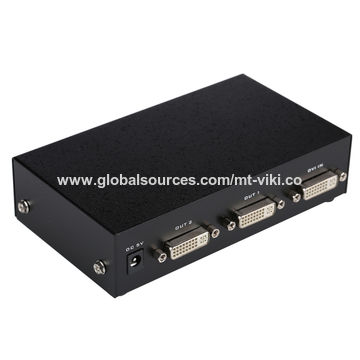 China MT-VIKI DVI splitter 1x2 1080P 165MHz 1 input 2 output 2 port for ...