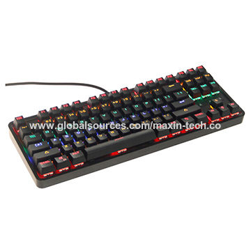 Mix color Mechanical gaming keyboard wired two blocks for gamer Kailh ...