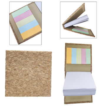 Buy Wholesale China Cork Notebook Notepad With Color Sticky Notes ...