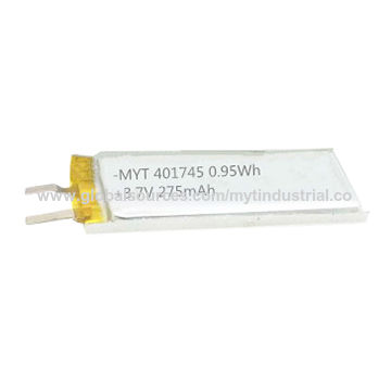 Buy Wholesale China Li Ion Polymer Battery 3.7v 250 Mah 401745 For ...