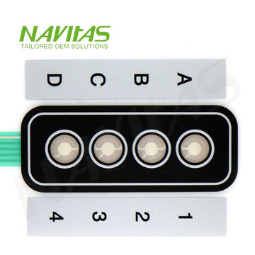 Buy Wholesale Taiwan 1x4 Key Matrix Membrane Switch Keypad Custom ...