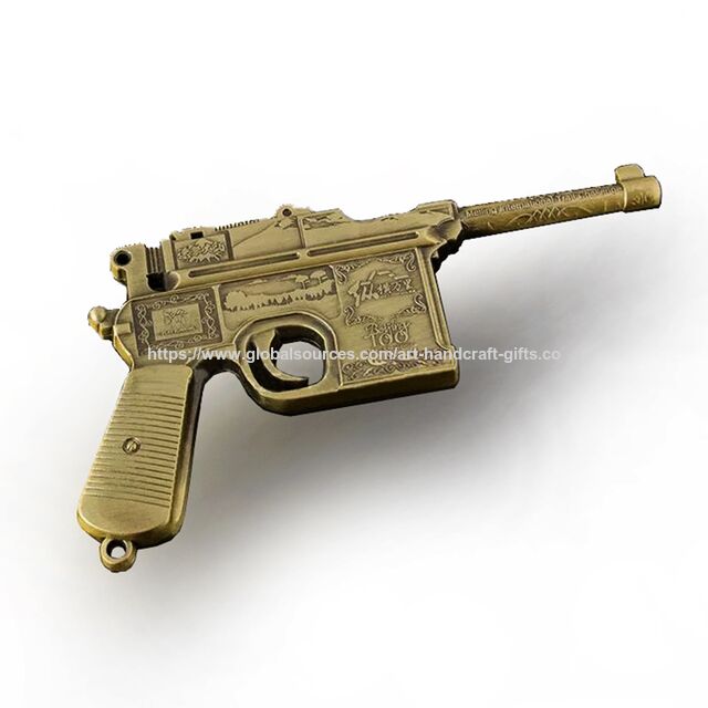 China Challenge coin In 3D immitation gun shape , relief engraving coin ...