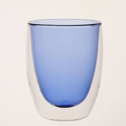 Buy Wholesale China 350ml Bpa Free Pyrex Glass Double Walled Mug With ...
