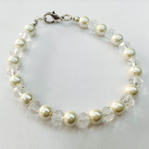 China Magnetic pearl beads with crystal beads bracelet on Global Sources