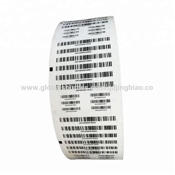 Custom Printed Sticking Multi Layer Self Adhesive Serial Number Barcode ...