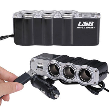 Buy Wholesale China 3-in-1 Car Sockets With Usb Port, 12v, 500 To 1 ...