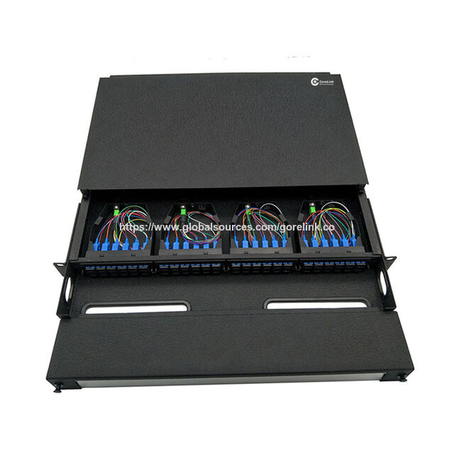 China Gorelink 19 inch Fiber Optic High Density Rack Mount 24 Port Din ...