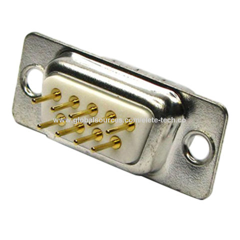 Buy Wholesale China 9 Way D-sub Connector, Male Headers Without Hood ...