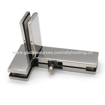 China Aluminum Body Frameless Glass Clamp Top Door Pivot Patch Fitting ...