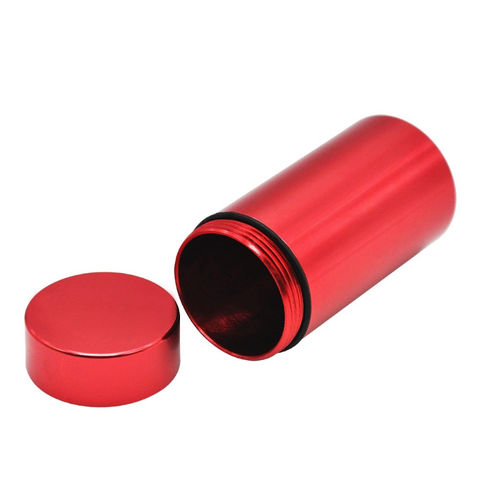 Custom smoking grinder weed storage container tank custom logo aluminum ...